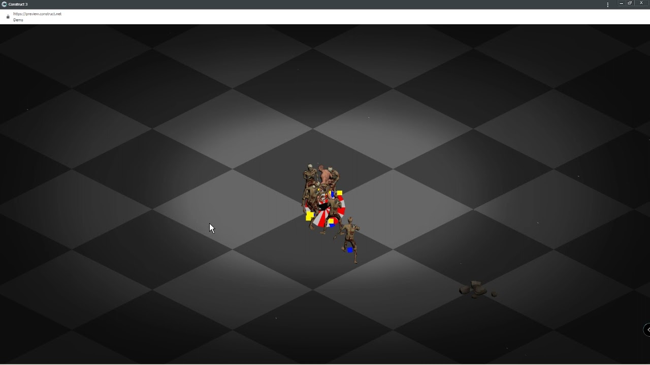 Construct 3. Isometric enemies do not overlap on atack - YouTube