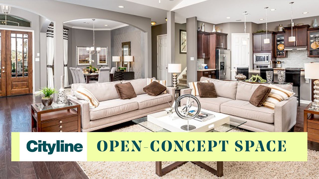 Design tips for an open concept space - YouTube