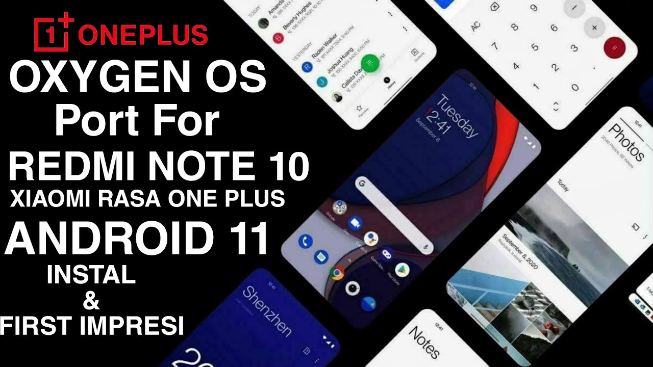 Oxygen OS OnePlus 9R Port Rom For Xiaomi Redmi Note 10 | Android 11 ...
