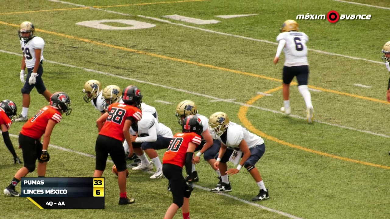 MÁXIMO AVANCE EN VIVO: PUMAS VS LINCES UVM - INFANTIL AA - ONEFA 2025 ...