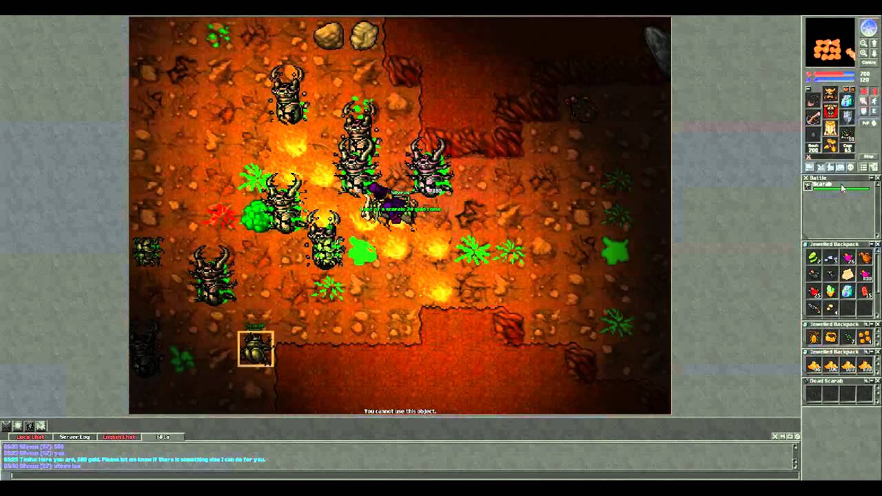 Let's Play Tibia: Ankrahmun Ancient Scarabs and Dragons. (Eng) - YouTube