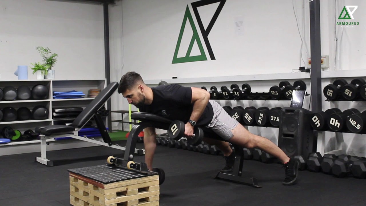 Alternating DB Incline Row From Top - YouTube