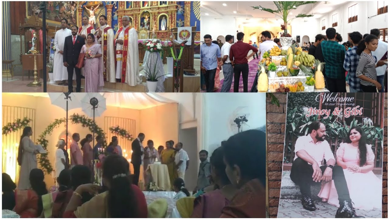 Kerala Christian Wedding of JINOY &GIBI#weddingday#keralawedding# ...