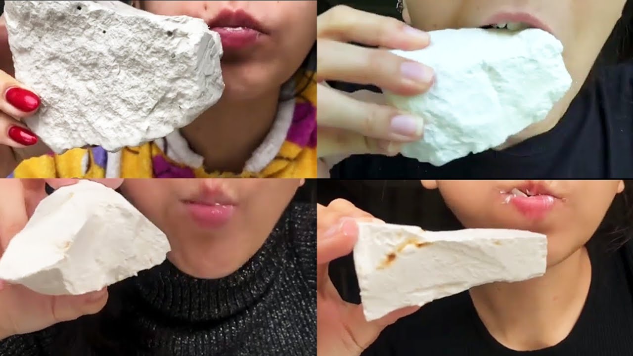 WET CHALK BIG BITES ASMR / EI ASMR / 🤩 😋 ️😋 - YouTube