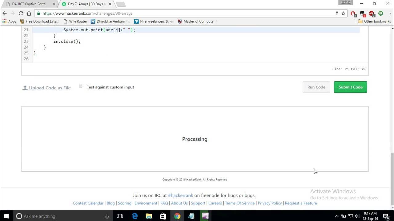 Day 7 of code: Arrays! hackerrank | java | tutorial - YouTube