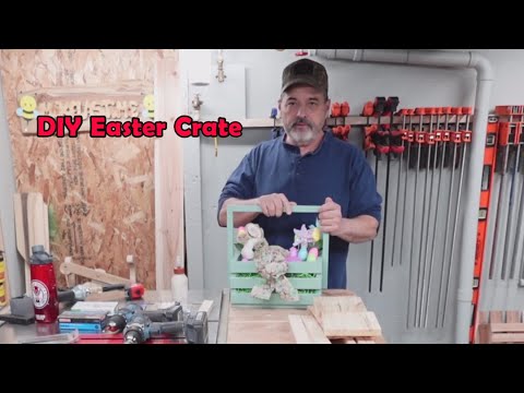 DIY wooden Easter Egg crate so easy to make - YouTube