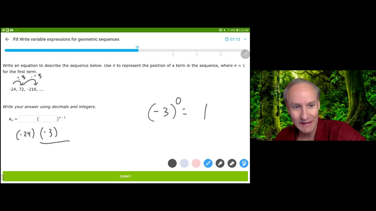 IXL Algebra1 - P.8 Write variable expressions for Geometric Sequences ...