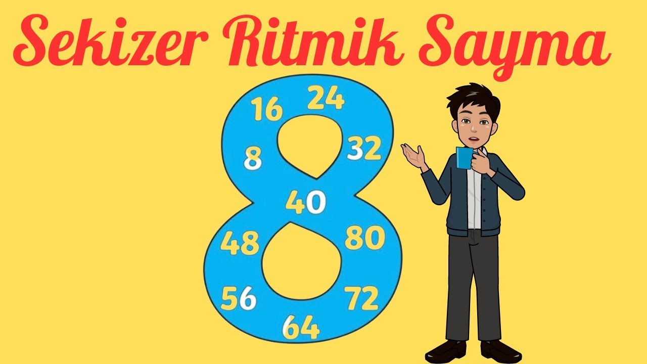 8'den 80'e kadar sekizer ritmik sayma - YouTube