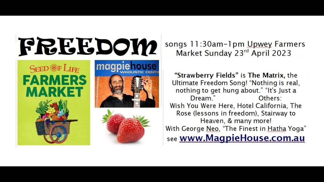 FREEDOM Songs at the Upwey Market 23 April, & 6 May 2023 Concert - YouTube