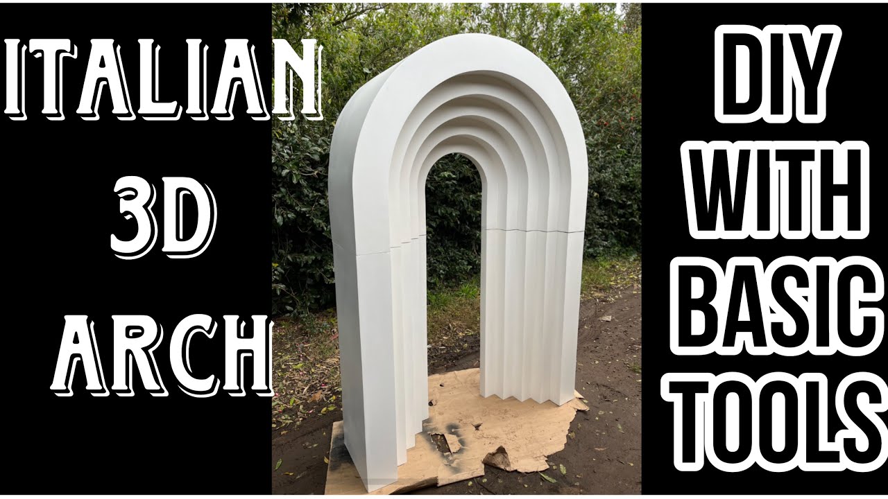 Collapsible Italian 3D arch backdrop DIY - YouTube