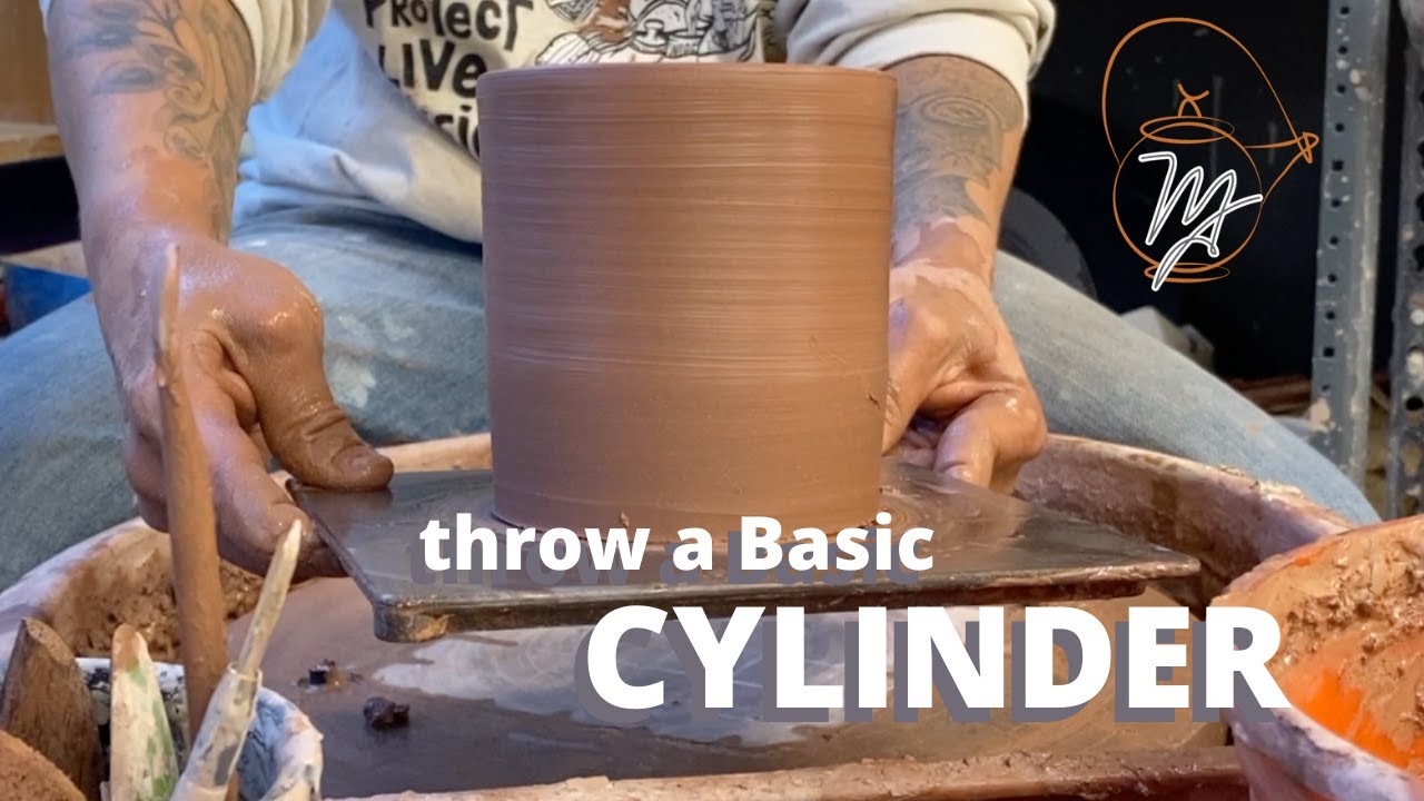 Throw a Basic Cylinder on a Potter's Wheel - YouTube