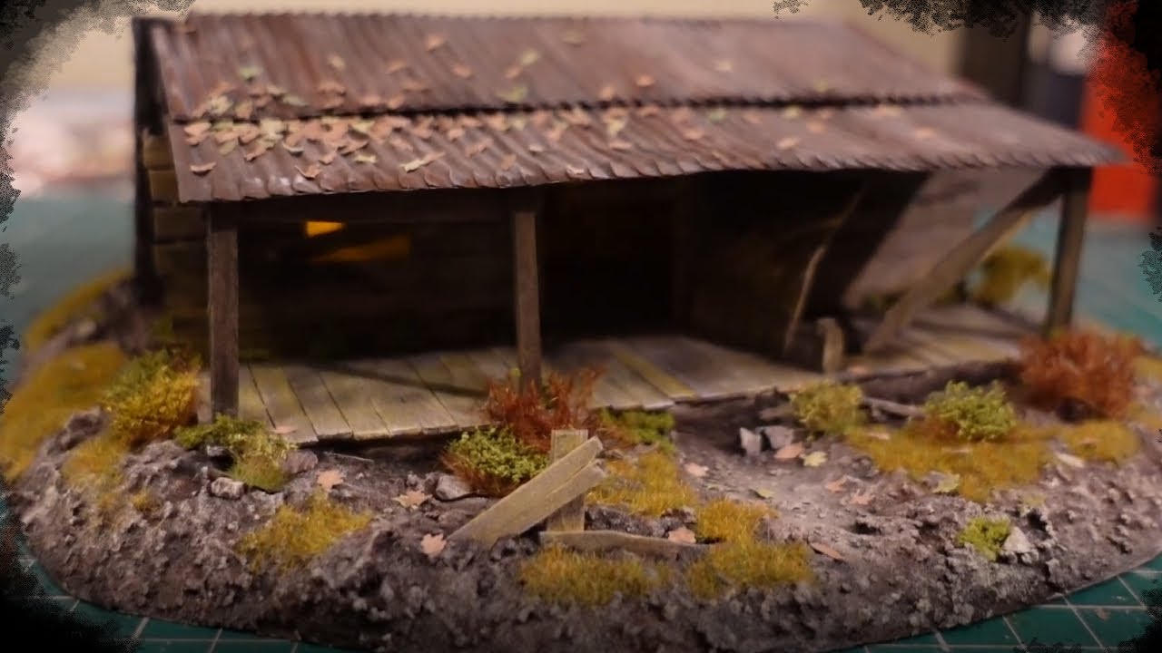 Scratch Building a spooky abandoned cabin - YouTube