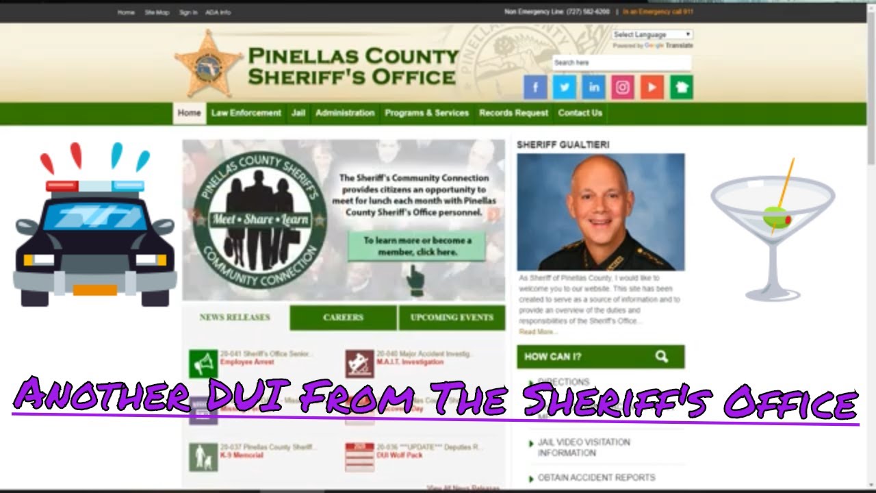 PINELLAS COUNTY SHERIFF ADMIN STAFF ARRESTED FOR DUI AND FIRED ...