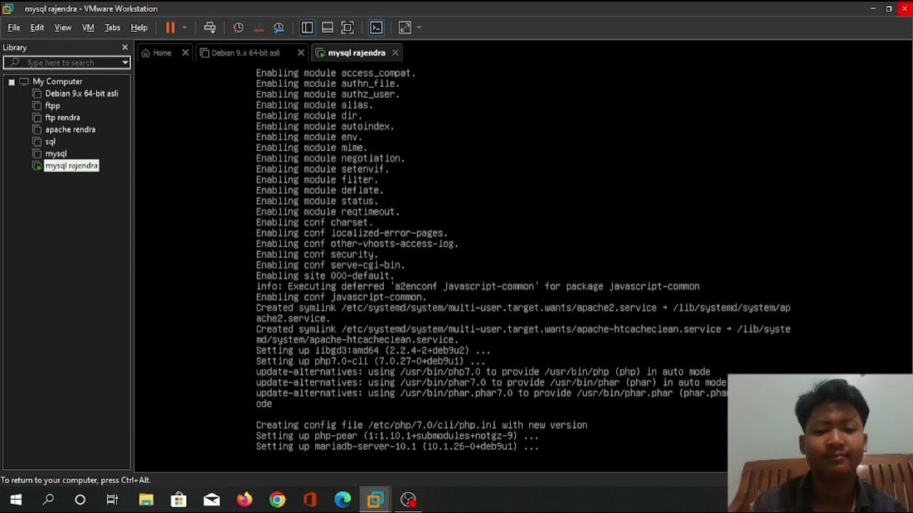 CARA KONFIGURASI MYSQL DIVMWARE - YouTube