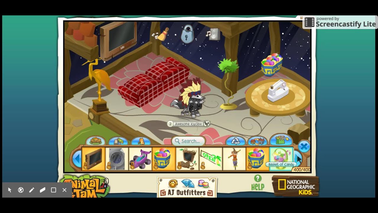 Animal jam - Decorating small house den - YouTube