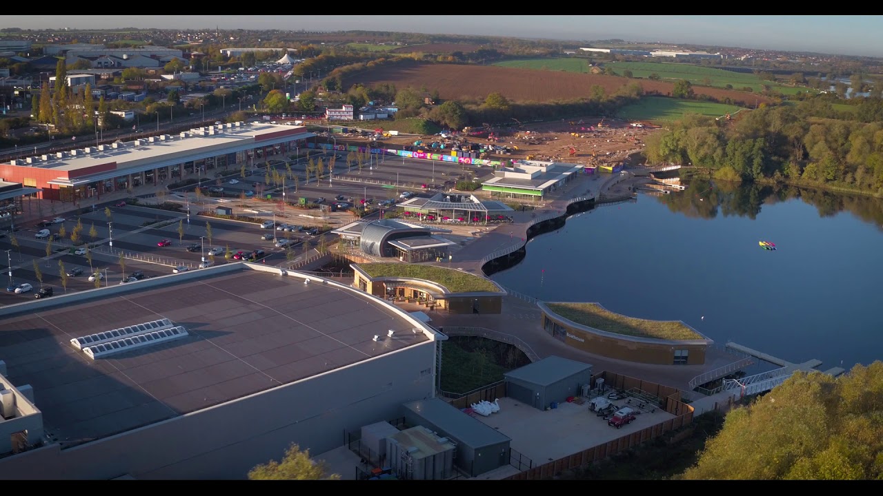 Rushden Lakes Drone Footage - November 2017 - YouTube