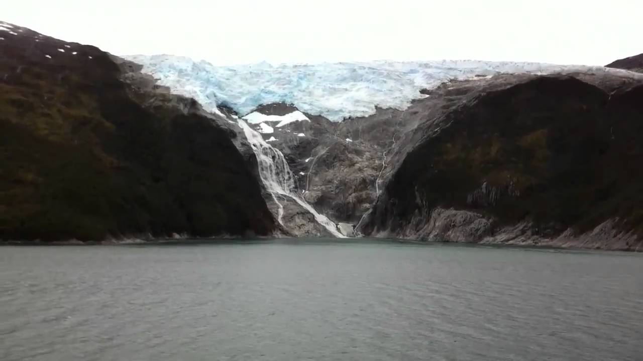 Beagle Channel waterfall - YouTube