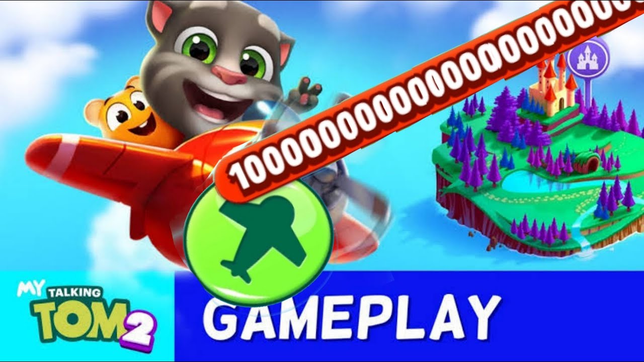 Unlimited Airplane - My Talking Tom 2 - GAMEPLAY 4U - YouTube