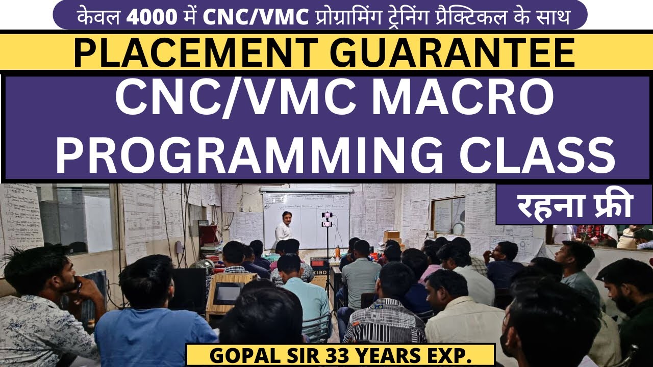 Cncvmc Macro Programming Class In हिन्दी By Gopal Sir । Cncmacroprogramming 0710