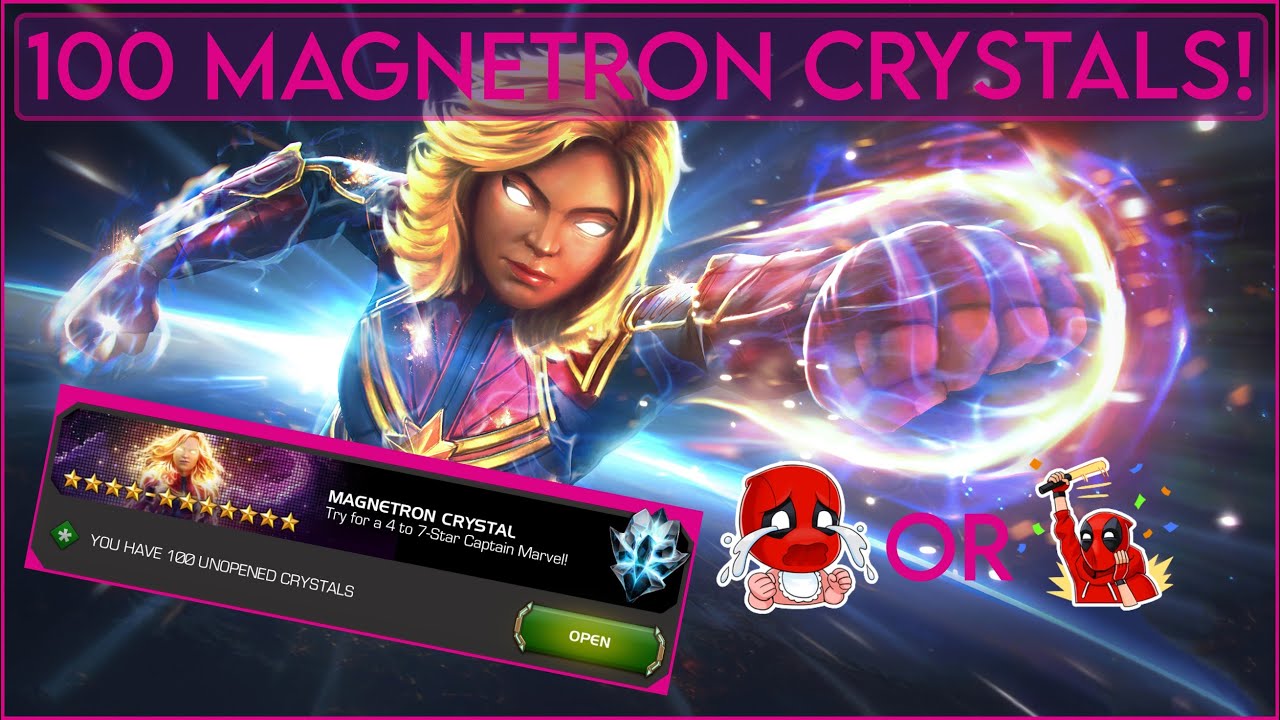 100x Magnetron Crystals for 7 Star Captain Marvel?! Marvel Contest of ...