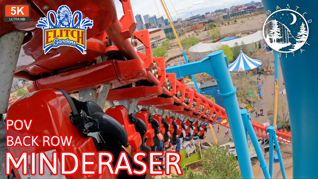 Mind Eraser Back Row On Ride Pov 5k 60fps Uhd Vekoma Slc Denver