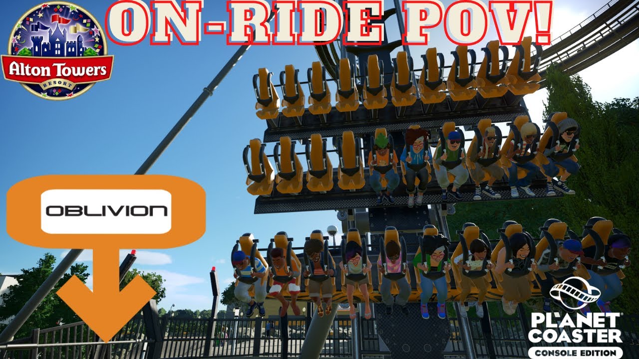 Oblivion On-Ride POV | Alton Towers | Planet Coaster Console Edition ...