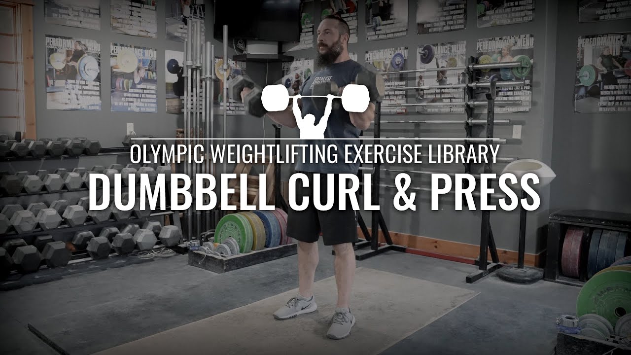 Dumbbell Curl & Press | Olympic Weightlifting Exercise Library - YouTube