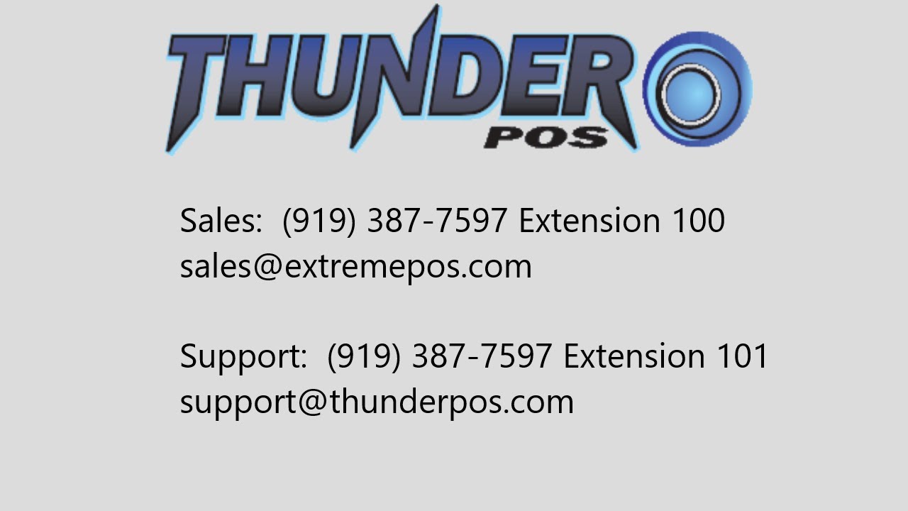 ThunderPOS.Net Comprehensive Overview - YouTube