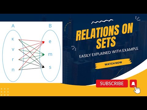 Relations on sets | Set Theory - YouTube