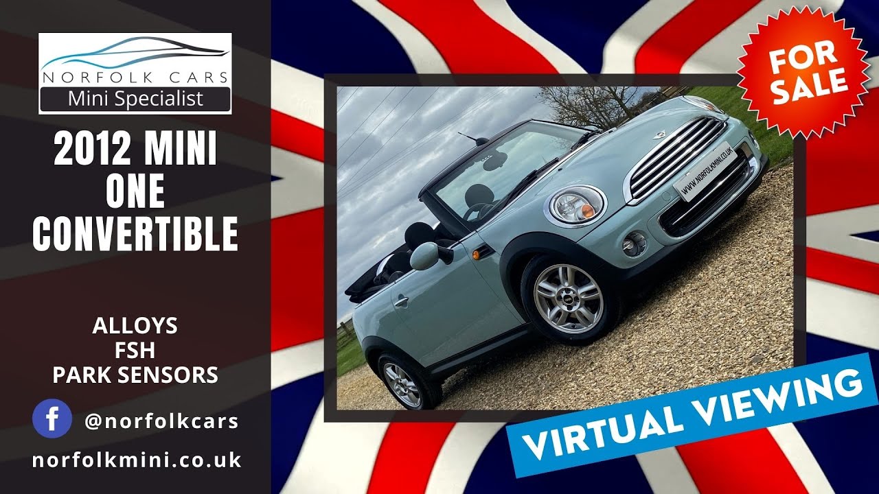 2012 Mini One Convertible Ice Blue - YouTube