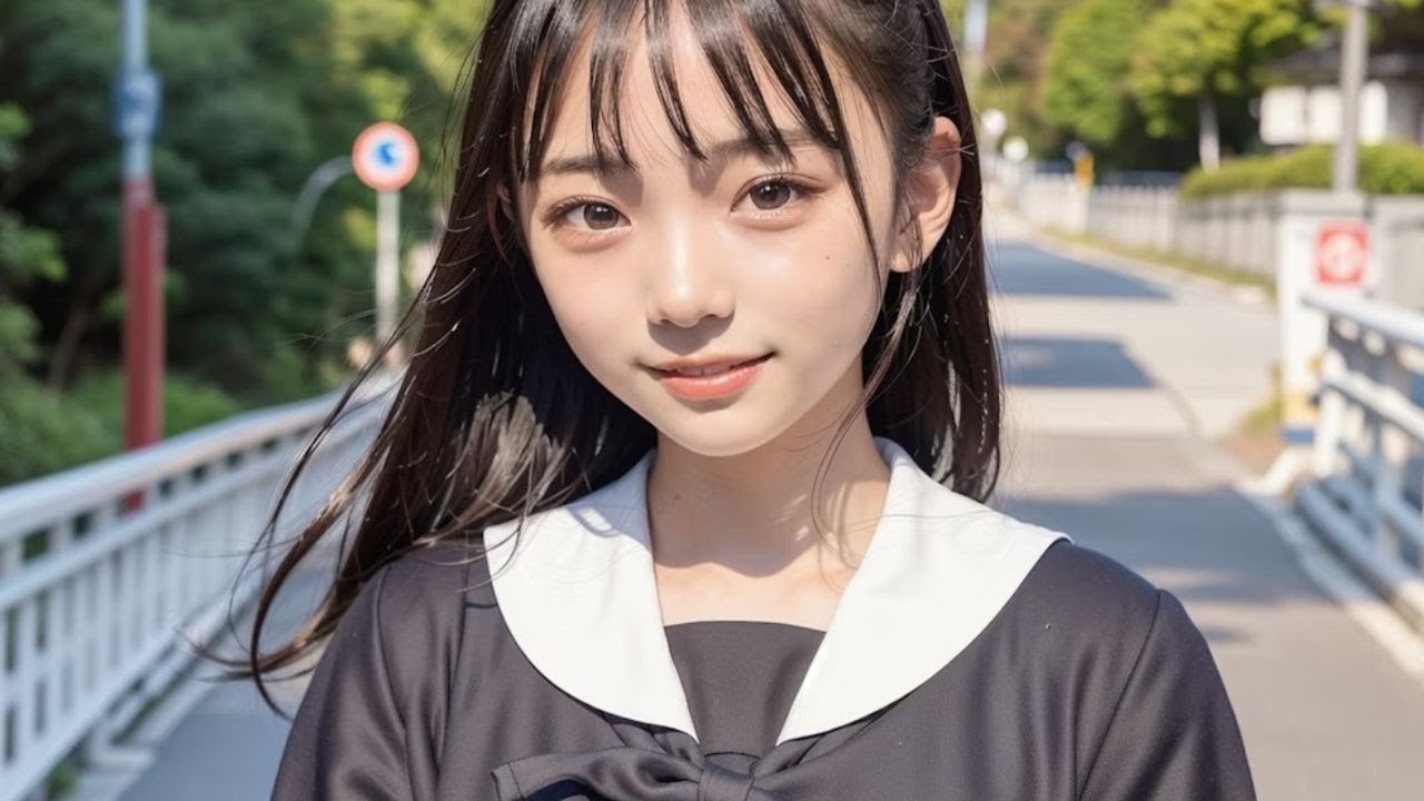 [4K] AI ART LOOKBOOK | JKポートレート（橋） - YouTube