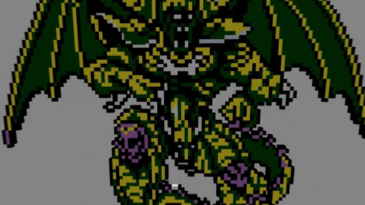 Minecraft - final fantasy boss (pixel art) - YouTube