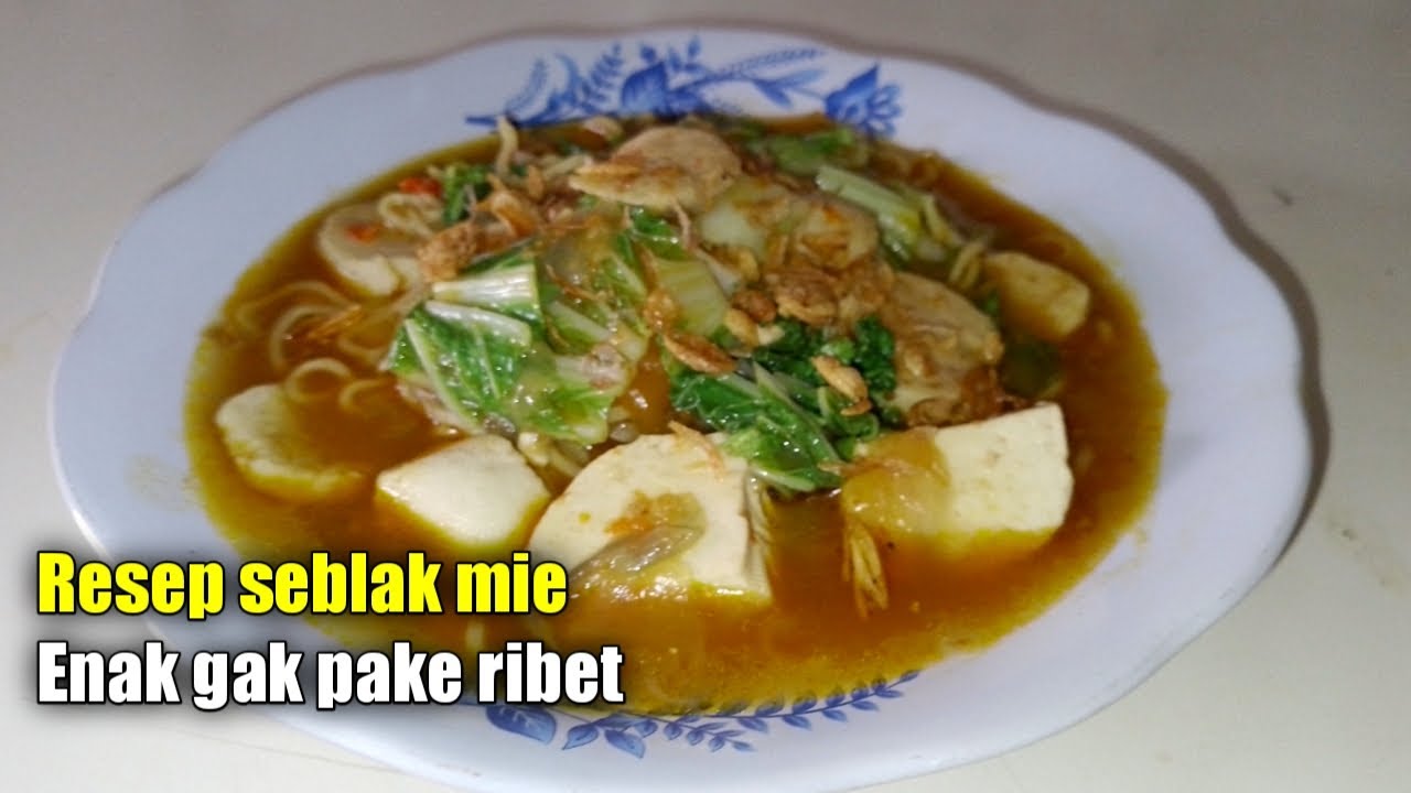 Resep Seblak Mie Youtube