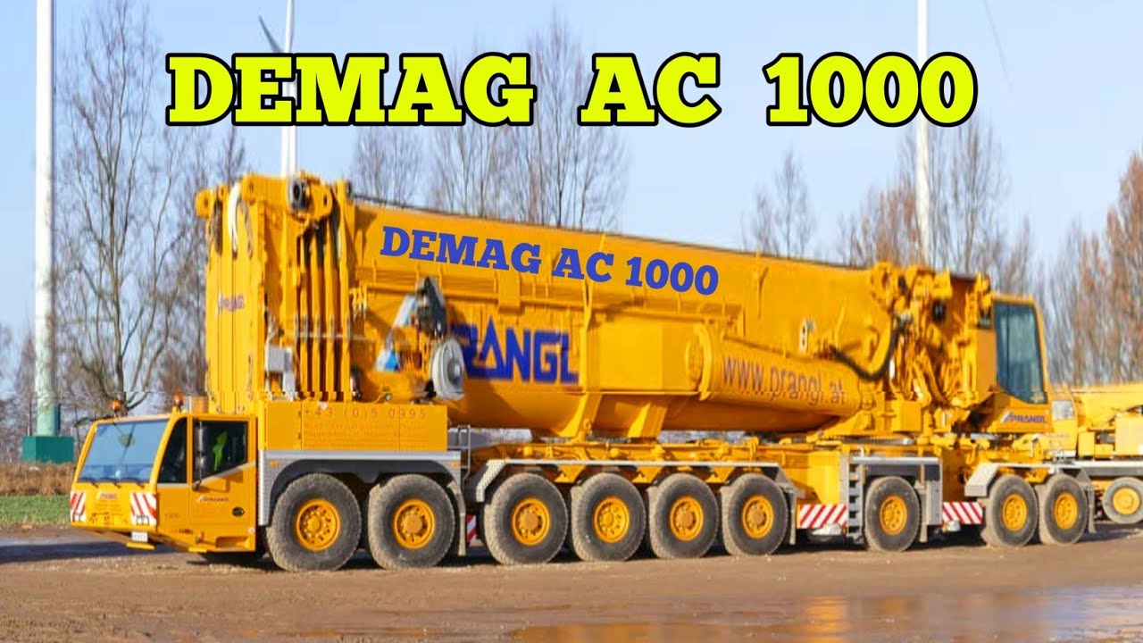 Terex Demag AC 1000-9 | Biggest All Terrain Crane #allterraincrane # ...
