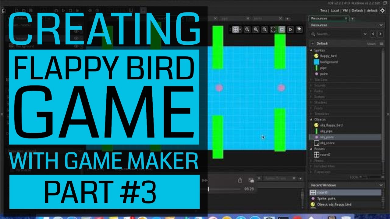 FlappyBird Game Tutorial - #3 - Adding Pipes and Scores - YouTube