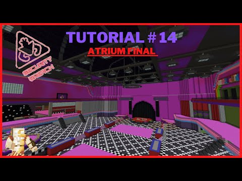 How to build Security Breach in MINECRAFT Part 14 | Atrium 5\5 | Roof ...