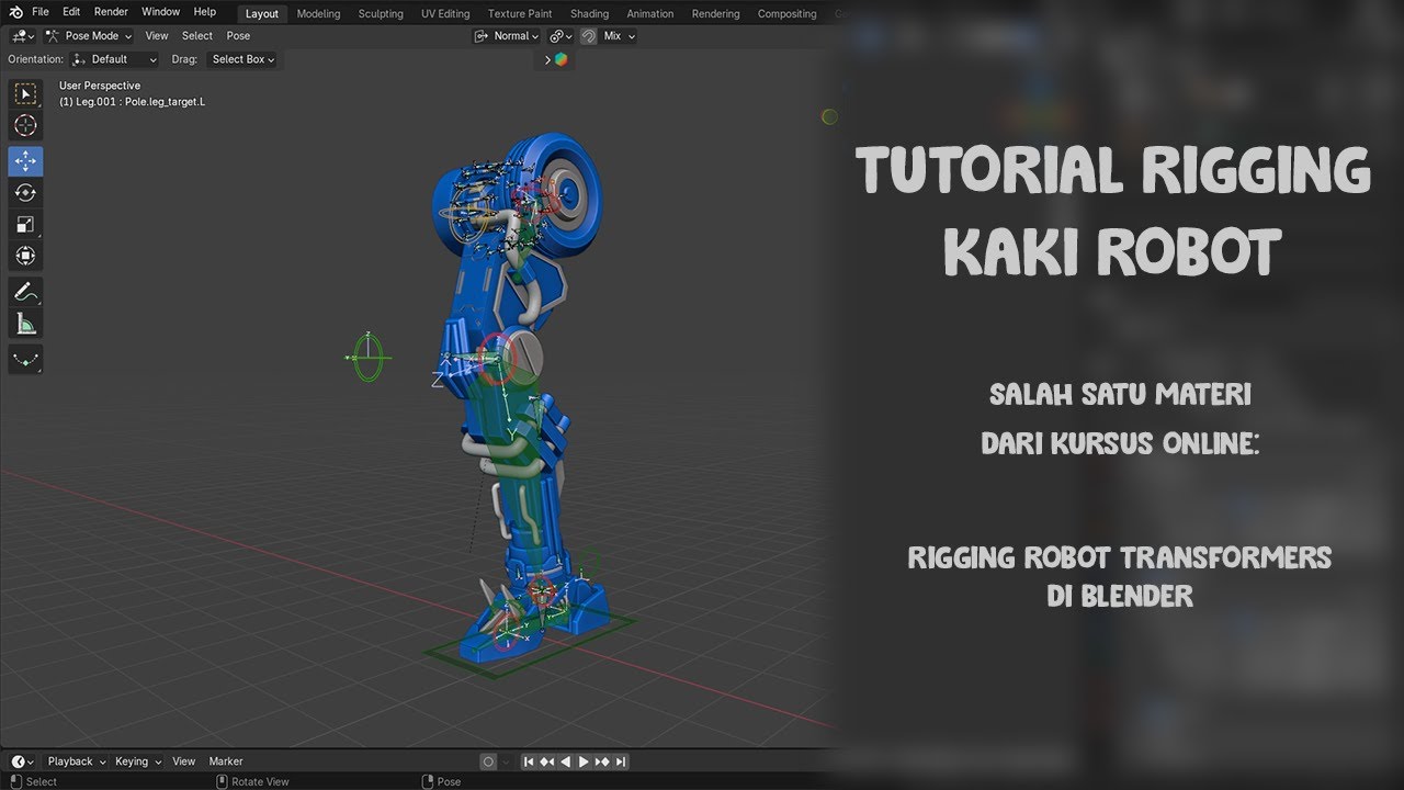 Tutorial: Rigging Kaki Robot di Blender - YouTube