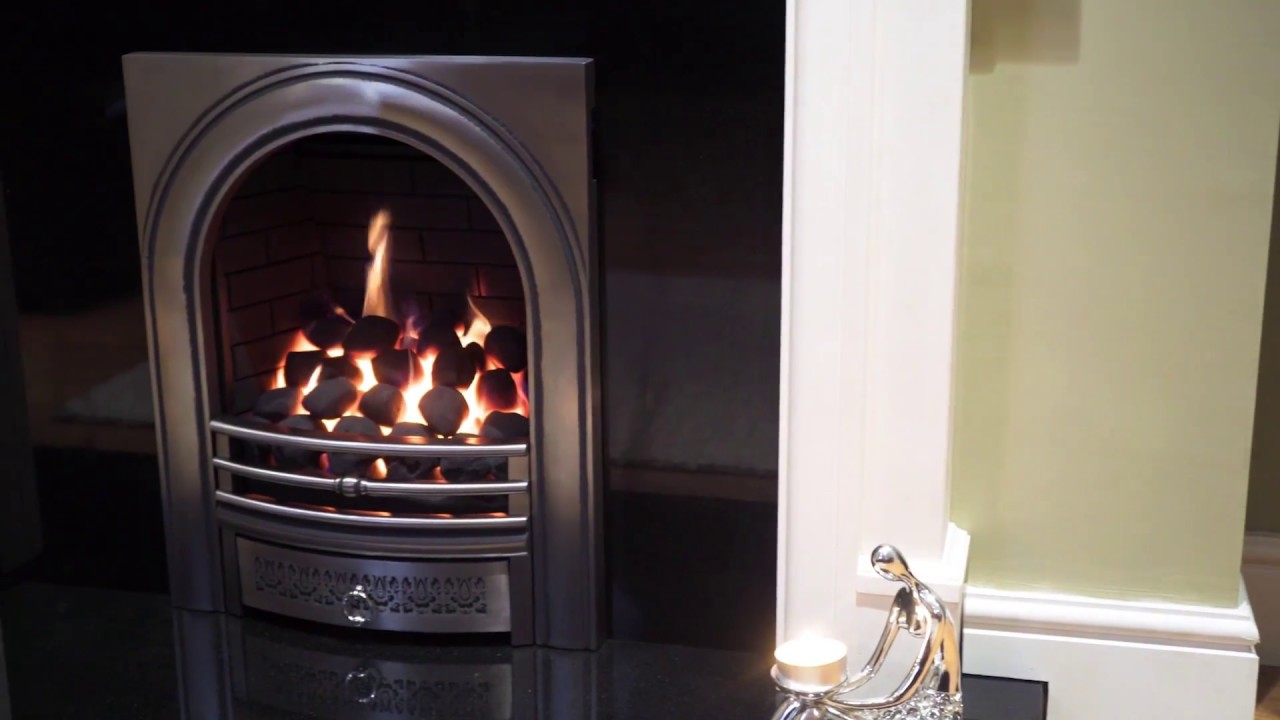 Focal Point Fires - Arch Chrome Gas Full Depth Fire (Remote control ...