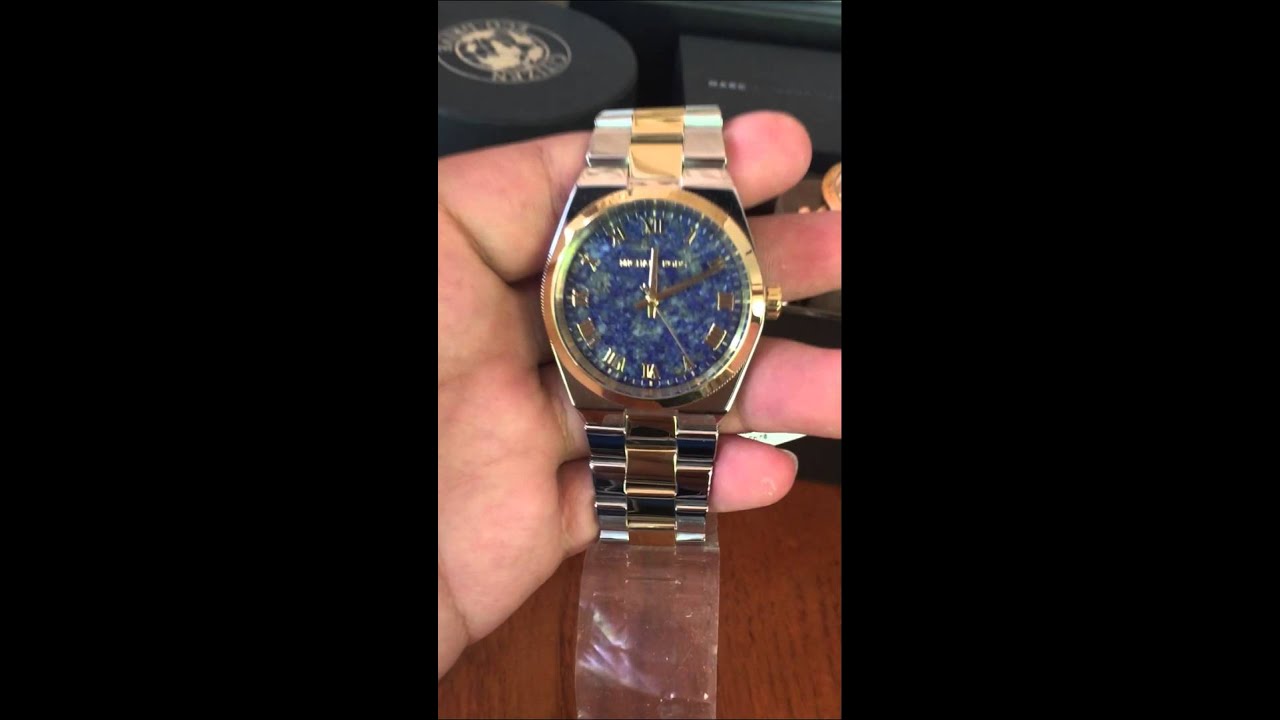 Michael Kors MK5893 Ladies Channing Two Tone Steel Bracelet Watch - YouTube