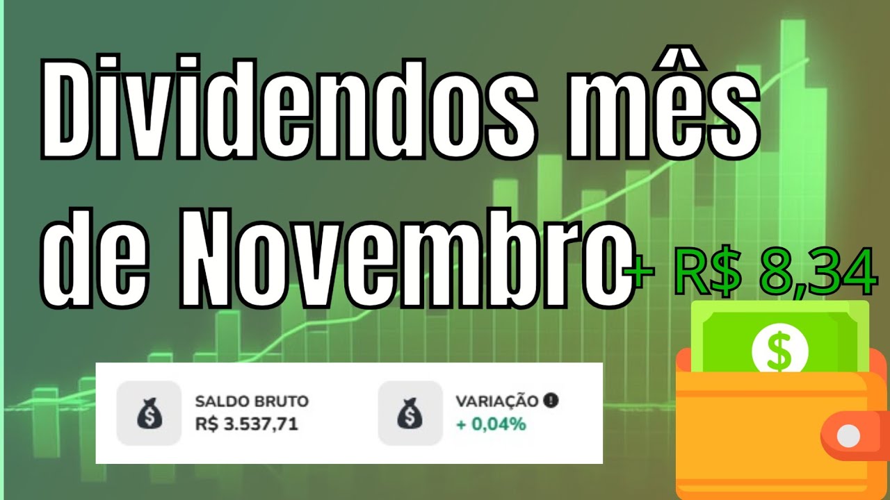 DIVIDENDOS RECEBIDOS EM NOVEMBRO. ESSA CRIPTO ESTÁ SALVANDO MINHA CARTEIRA - YouTube