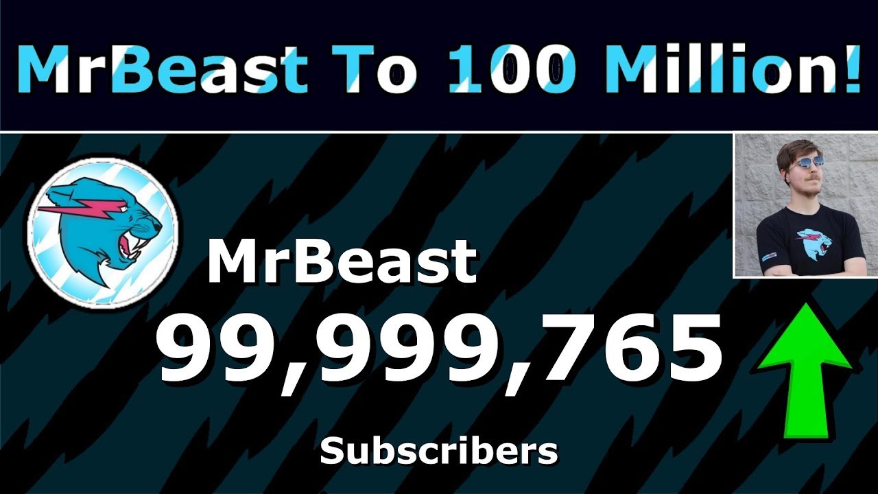 MrBeast live sub count ROAD TO 100 MILLION SUBS! - YouTube