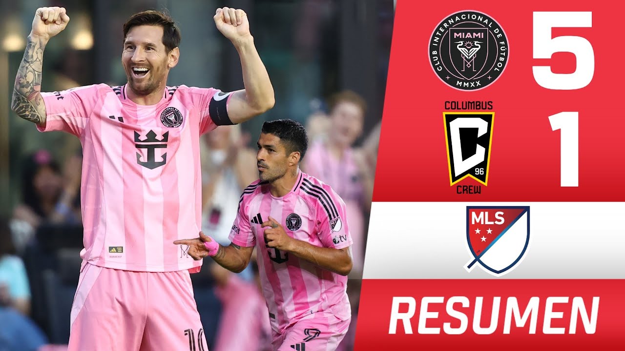 FIESTA DE GOLES. DOBLETE de LEO MESSI guía al INTER MIAMI en goleada vs ...