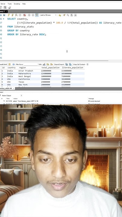 📊 Calculate Literacy Rate with SQL in Seconds! 🔥 #SQL #shorts - YouTube