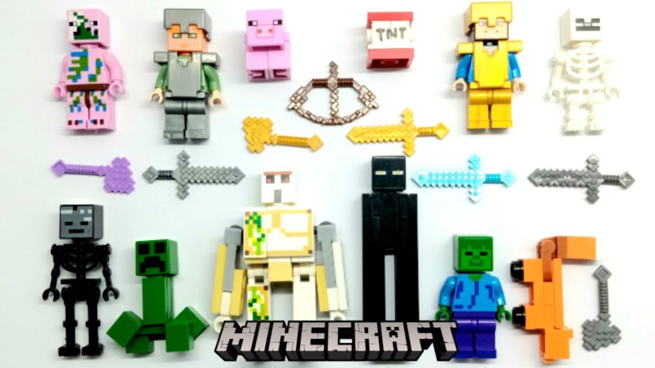 Lego minecraft characters - YouTube