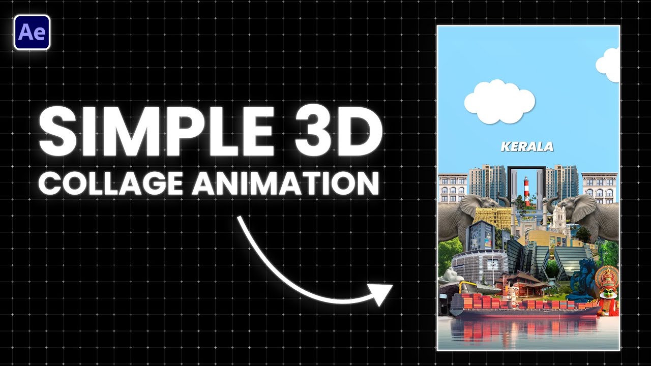 Create Stunning 3D Collage Animation in After Effects - YouTube