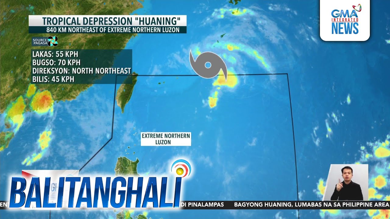 Bagyong #HuaningPH, nasa labas na ng PAR - Weather update as of 11:12 ...