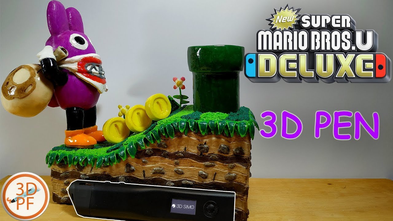 3D Pen Art - Making Nabbit - New Super Mario Bros U Deluxe - 3DSimo ...