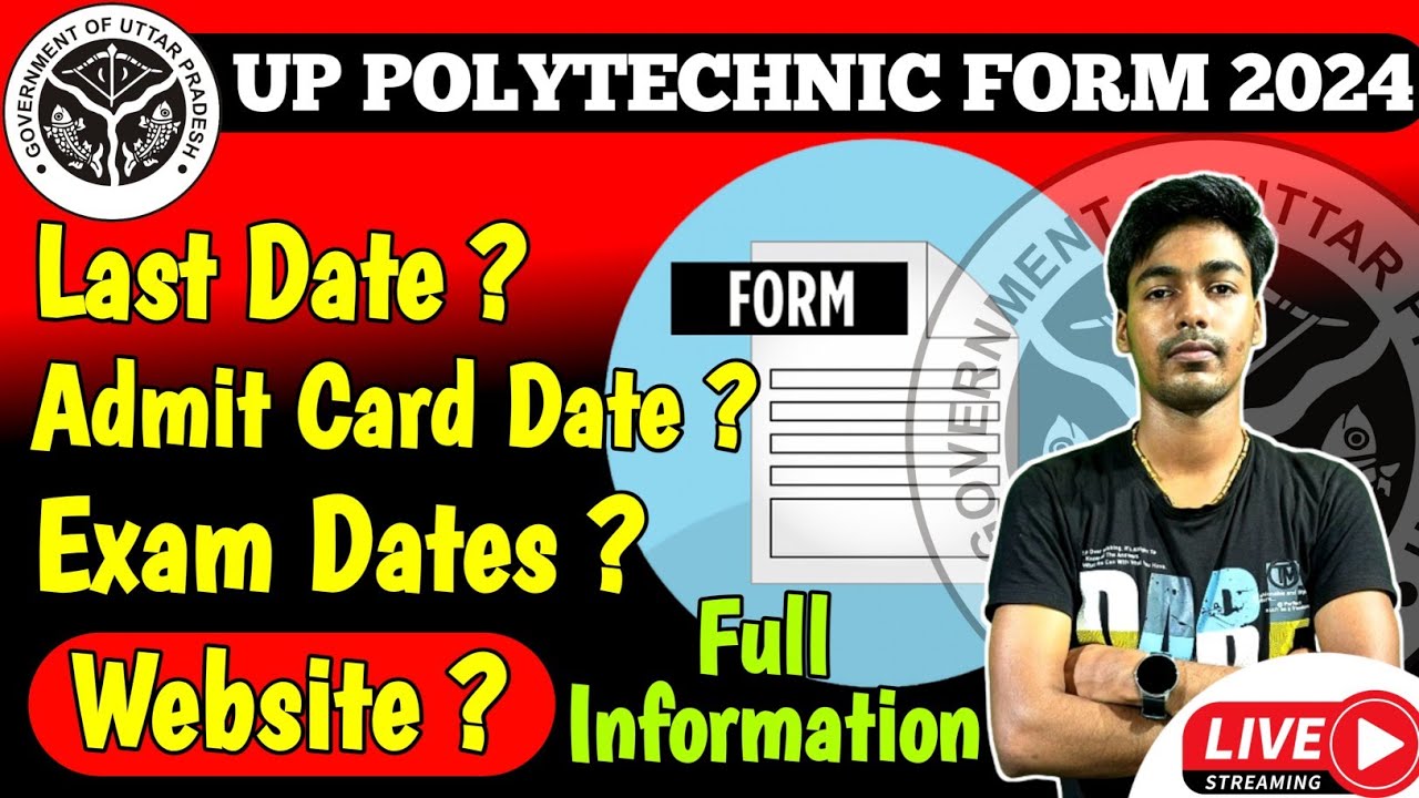 Up Polytechnic Form Online 2024 || Up Polytechnic Form 2024 Kaise Bhare ...