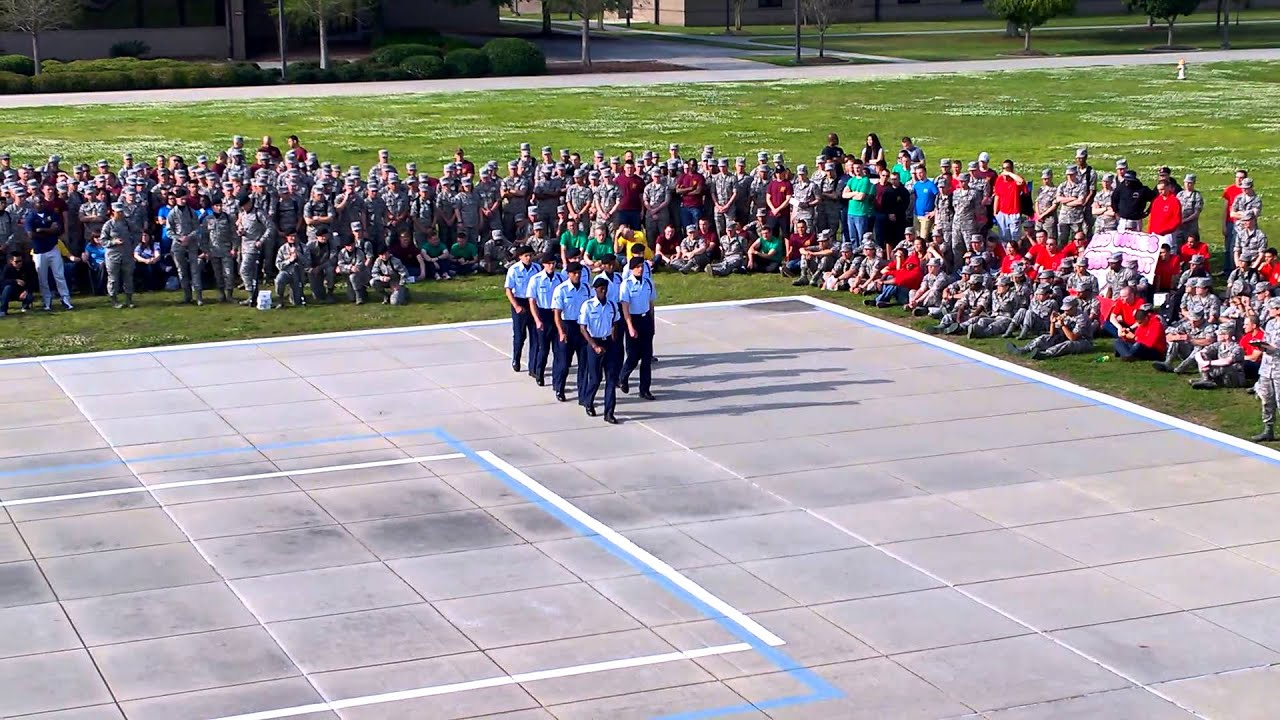 336 Red Wolves Drill Team OOOOH KILL'EM - Drill Down 11APR2014 - YouTube