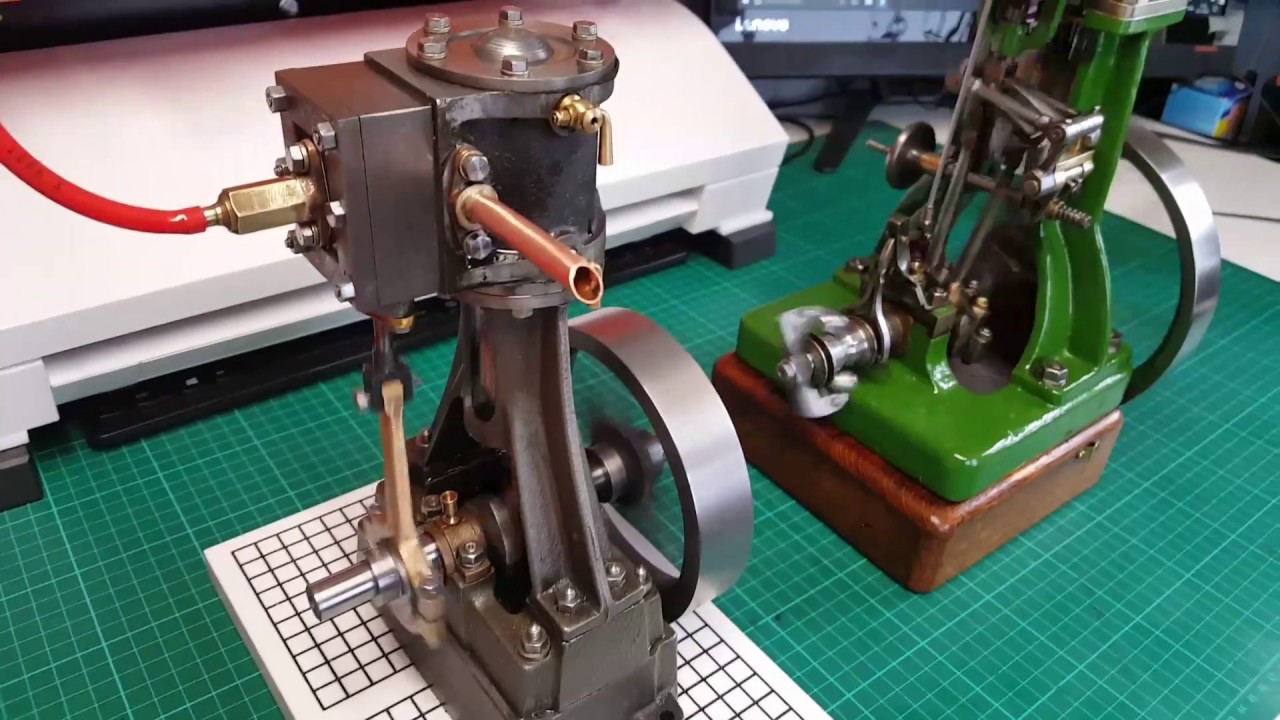 Stuart Turner No4 Steam engine + large unknown engine - YouTube